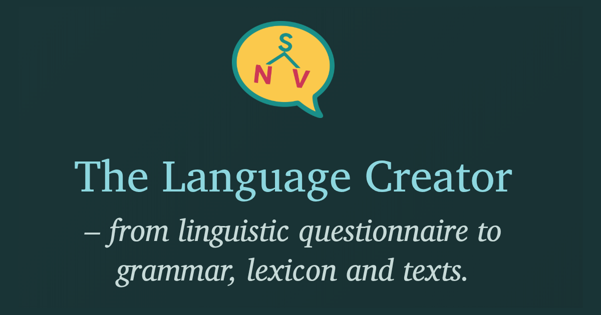 Create a Language – The Language Creator